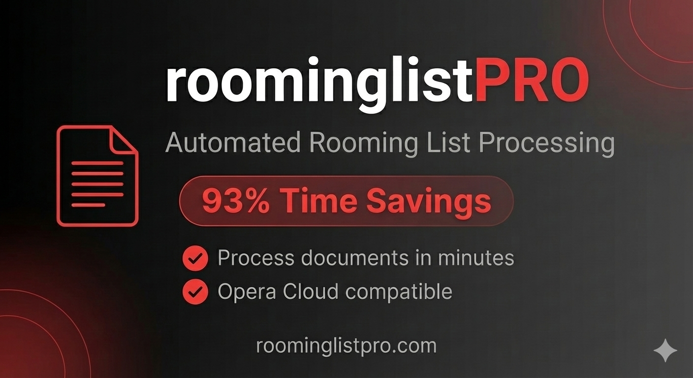 roominglistPRO - Automated Rooming List Processing | Hotel Software